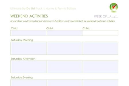 Organising Weekend Activities For Your Kids | Get Organized Wizard